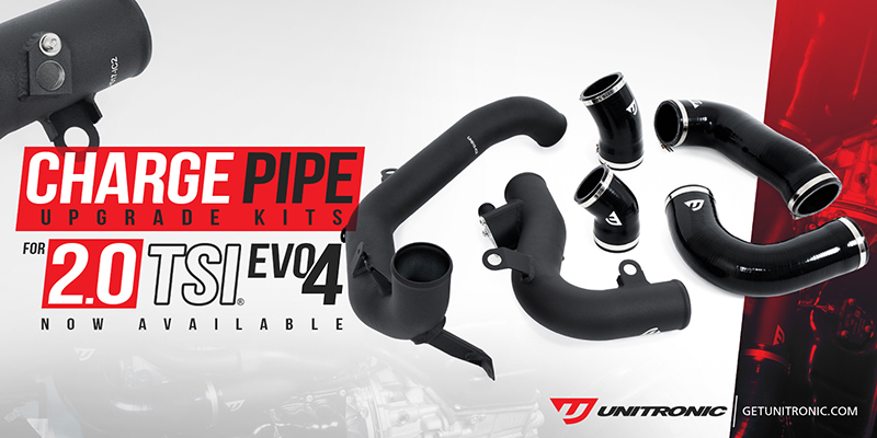 Unitronic Charge Pipe Upgrade Kits for 2.0TSI EVO4 vehicles - Now Available