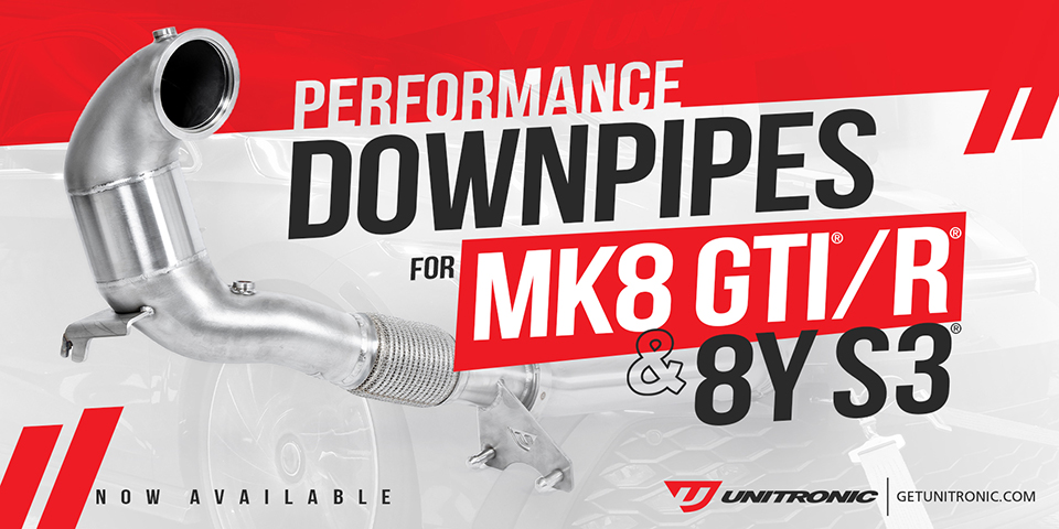 💥 Unitronic Performance Downpipes for MK8 GTI, Golf R and 8Y S3 - Now ...