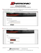 UniConnect installation procedure